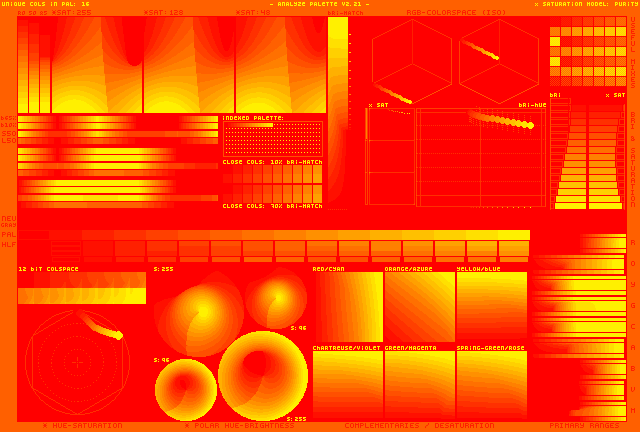 FIRE BURN 16 Palette