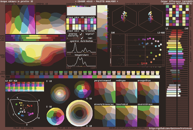 Golden Age ComicBook Colors Palette